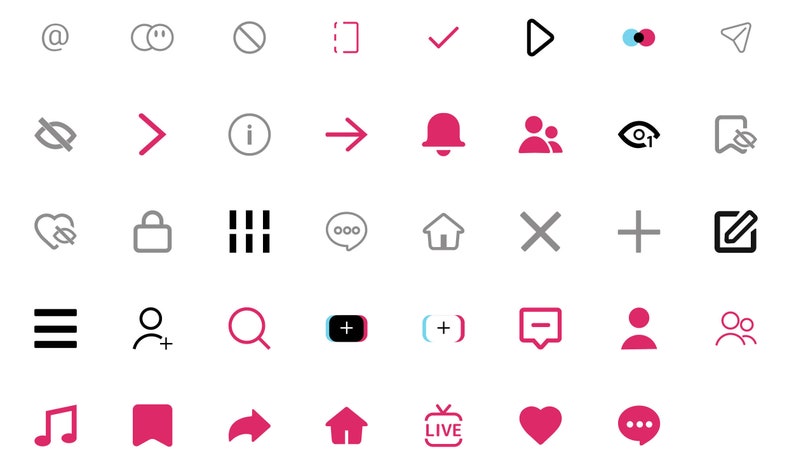 Tik Tok Social Media Vectorial Icons (.svg) Tik Tok Icons. Fully ...