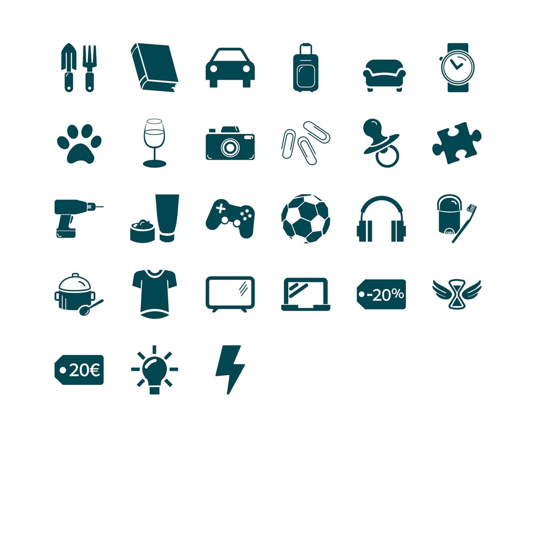 Vectorial Icon Pack for Departments .svg. Department Icons. - Etsy