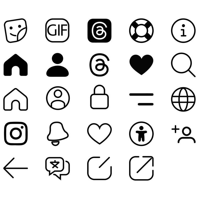 Thread Icon Bundle in Vectorial Format (svg and Png) Social Media Icon ...