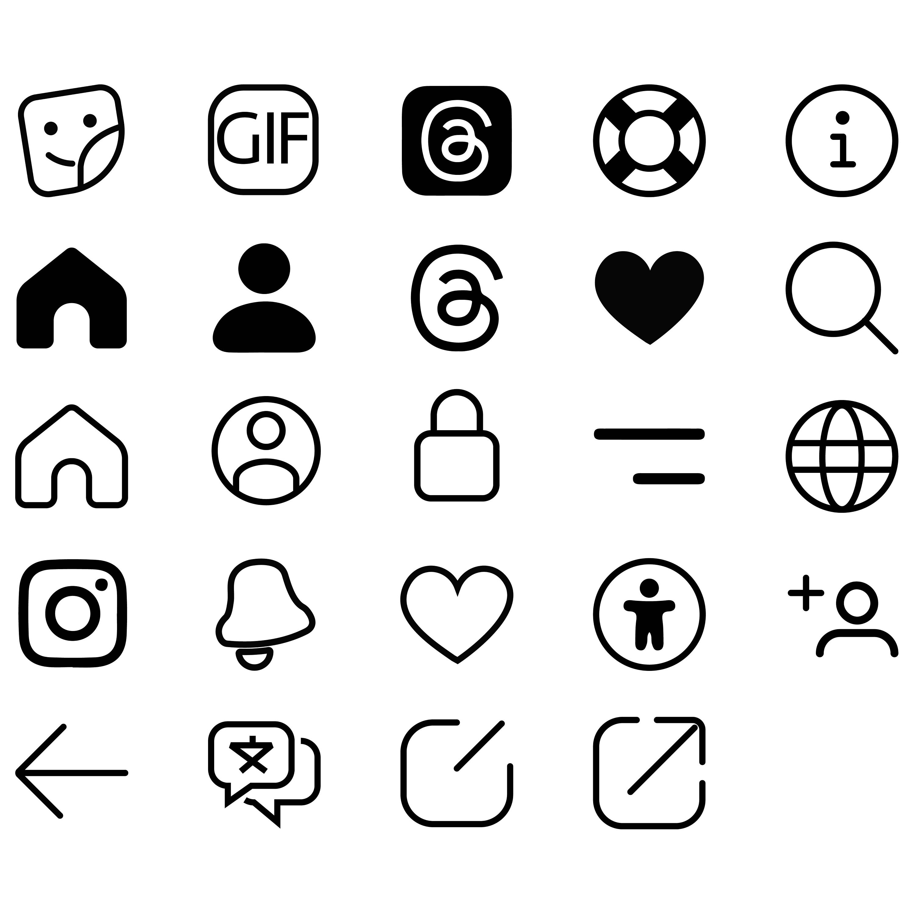 Thread Icon Bundle in Vectorial Format (svg and Png) Social Media Icon ...