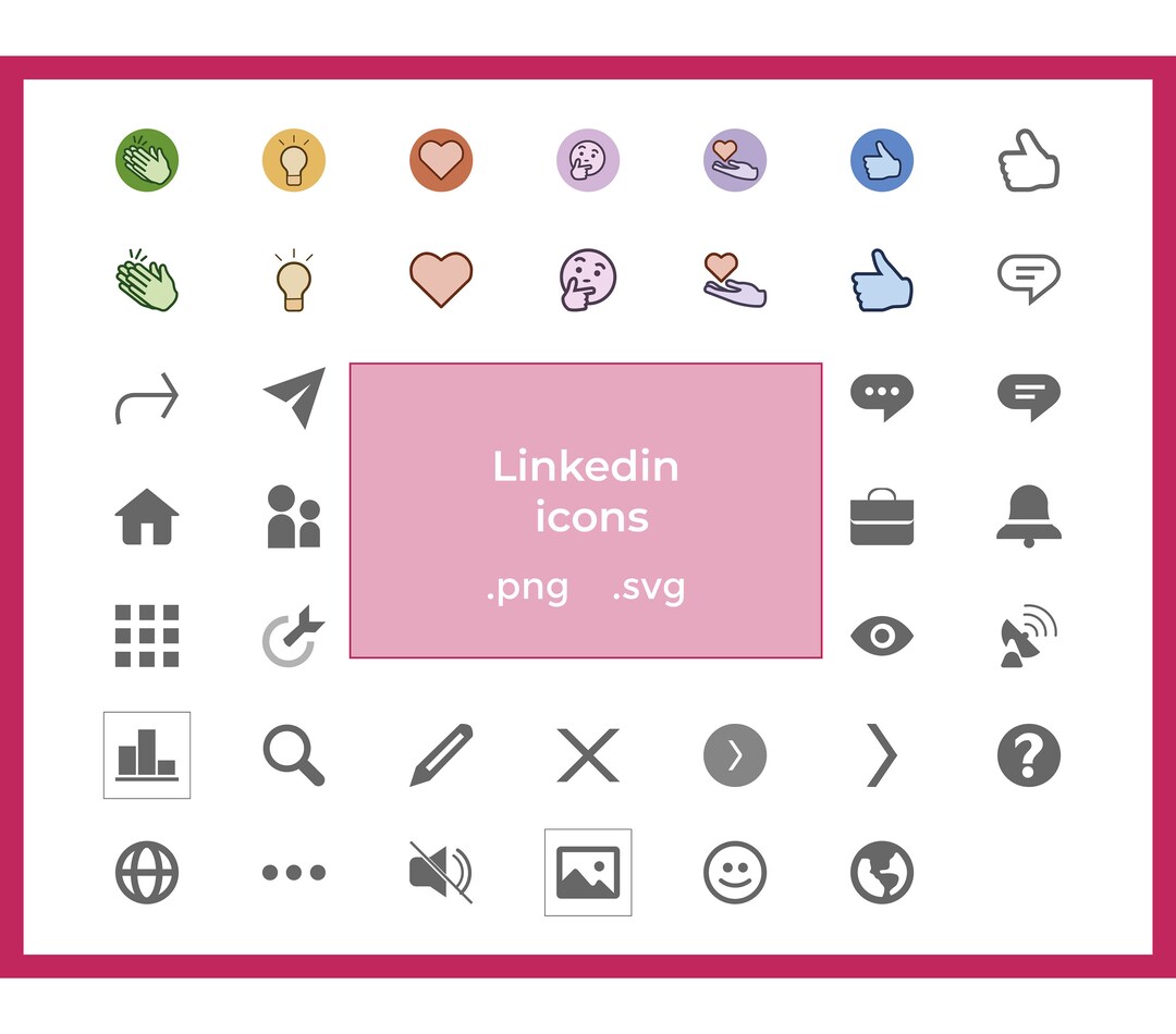 Linkedin Social Media Icons Vectorial .svg Linkedin Interface Icons ...