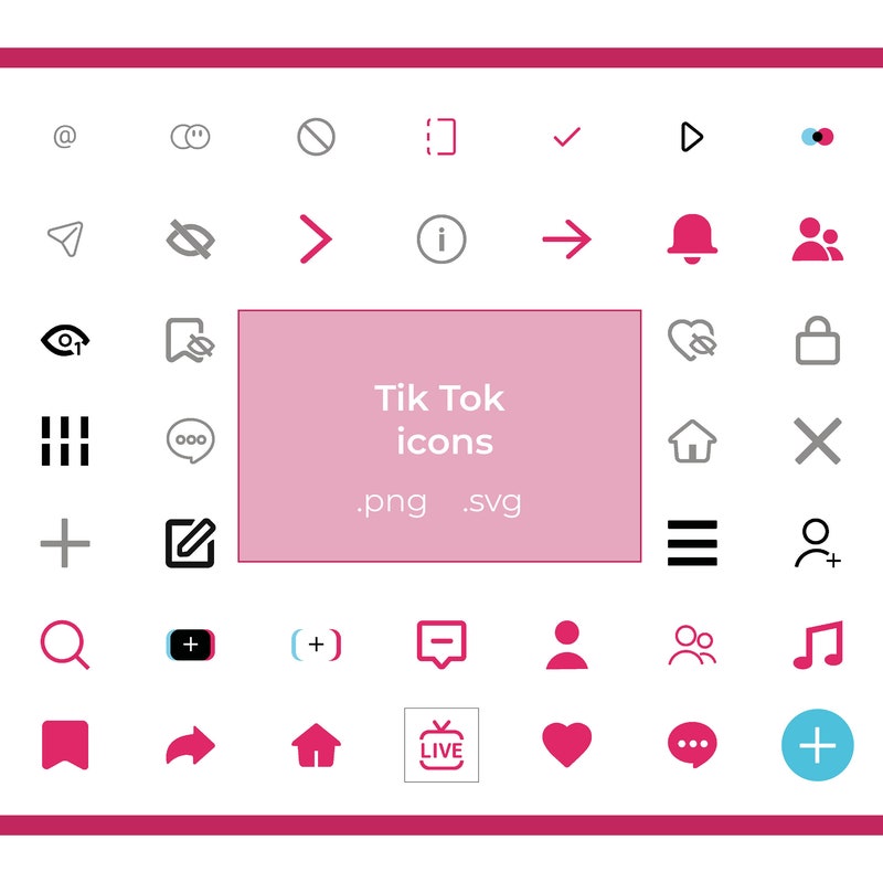 Tik Tok Svg - Etsy