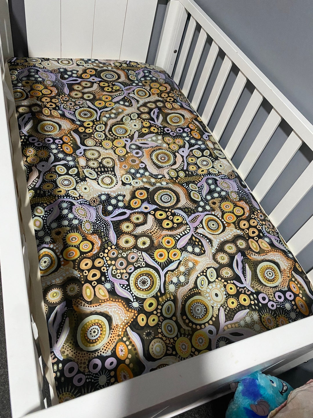 Indigenous Aboriginal Fitted Cot Sheet - Etsy