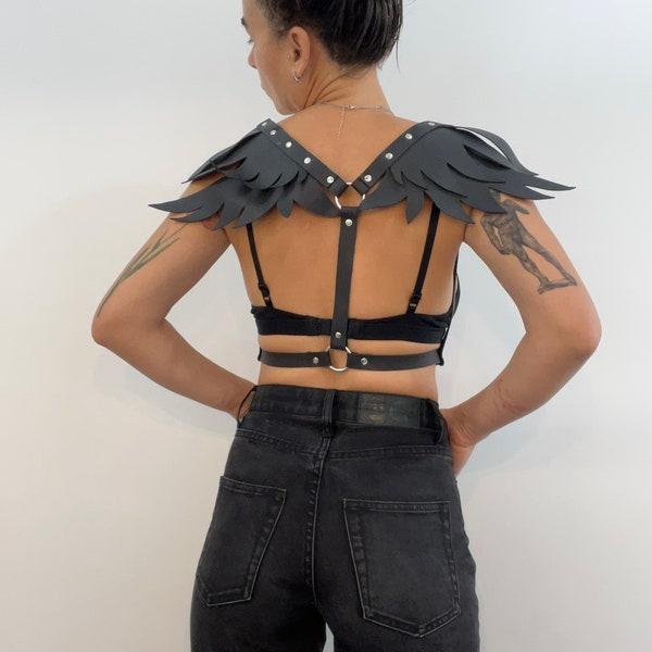 Leather Angel Wings Lingerie - Etsy