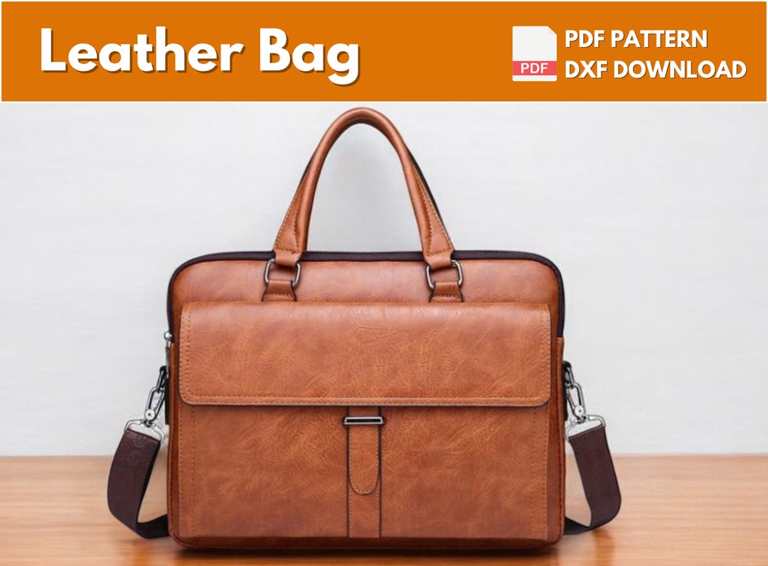 Laptop Bag Pattern Leather Bag Pattern PDF Leather Pattern Bag Pattern ...