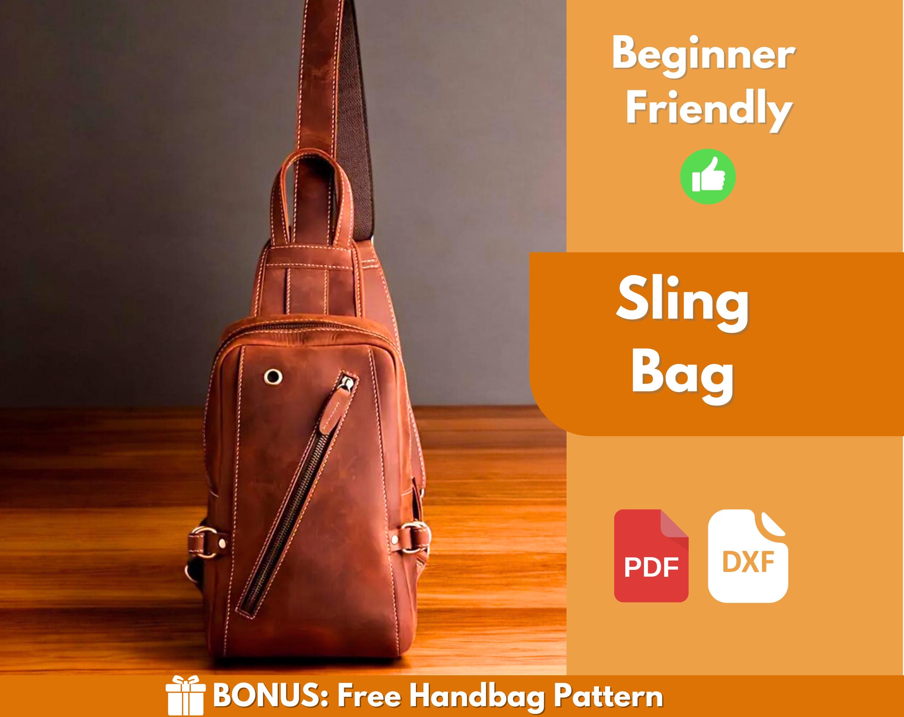 Leather Sling Bag PDF Pattern | Leather Pattern | Beginner Pattern ...