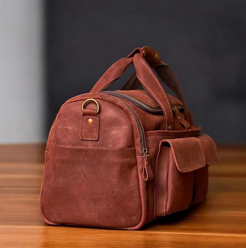 Leather Duffle Bag Pattern | Leather Pattern | Duffle Bag | Leather Bag ...