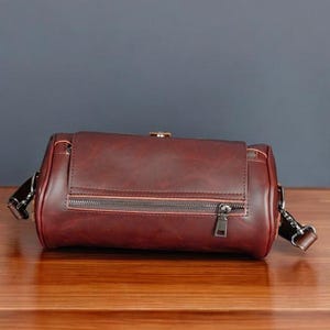 Leather Barrel Bag Pattern | Leather Pattern | Crossbody Bag | Leather ...