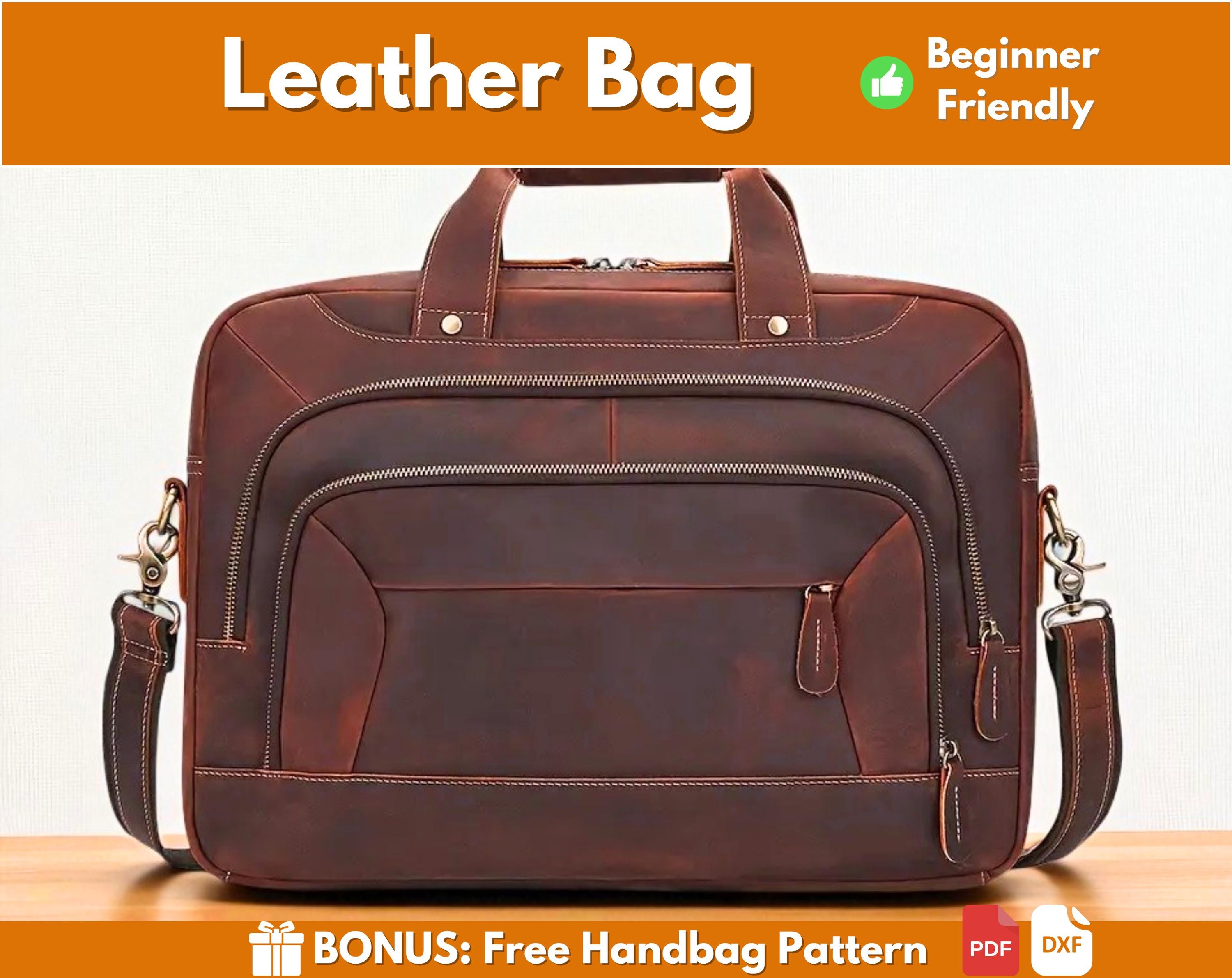 Leather Bag Pattern | Leather Pattern | PDF Leather Pattern | Bag ...
