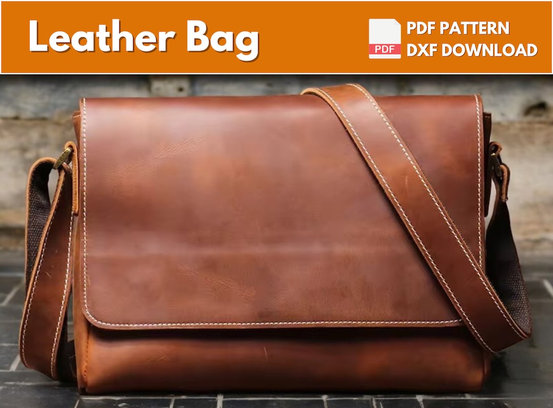 Leather Bag Pattern | Leather Pattern | PDF Leather Pattern | Bag ...