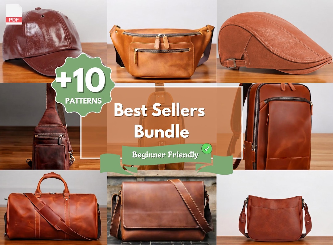 Leather Patterns | Leather Bag Pattern | PDF Leather Pattern | Beginner ...