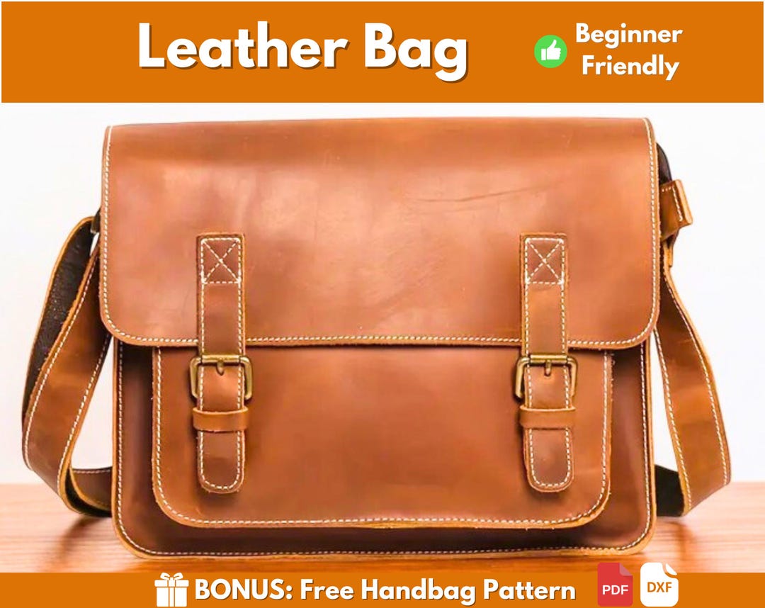 Leather Bag Pattern | Leather Pattern | PDF Leather Pattern | Bag ...
