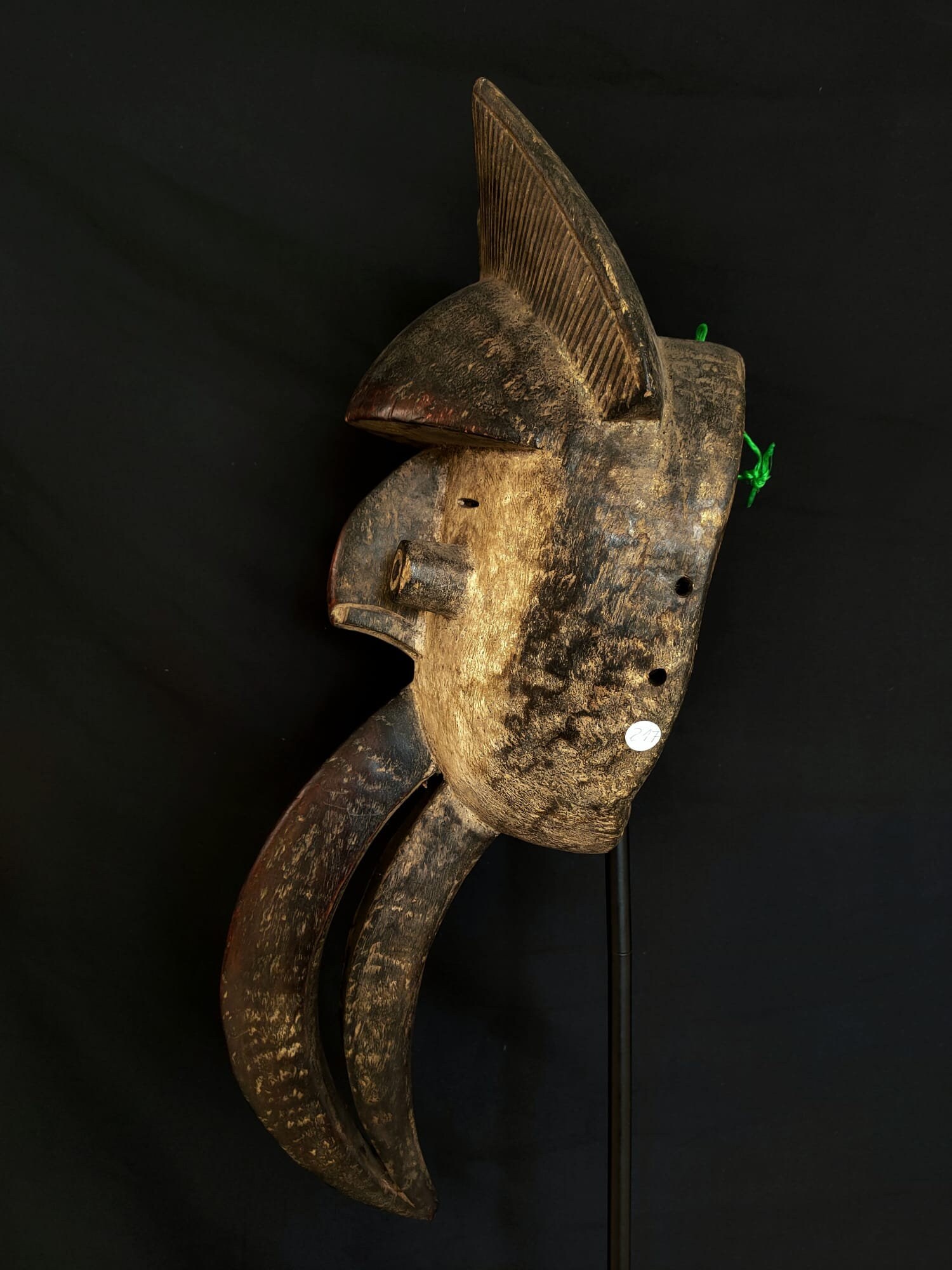 Kran-style Wooden Mask With a Long Beak. African Mask - Etsy