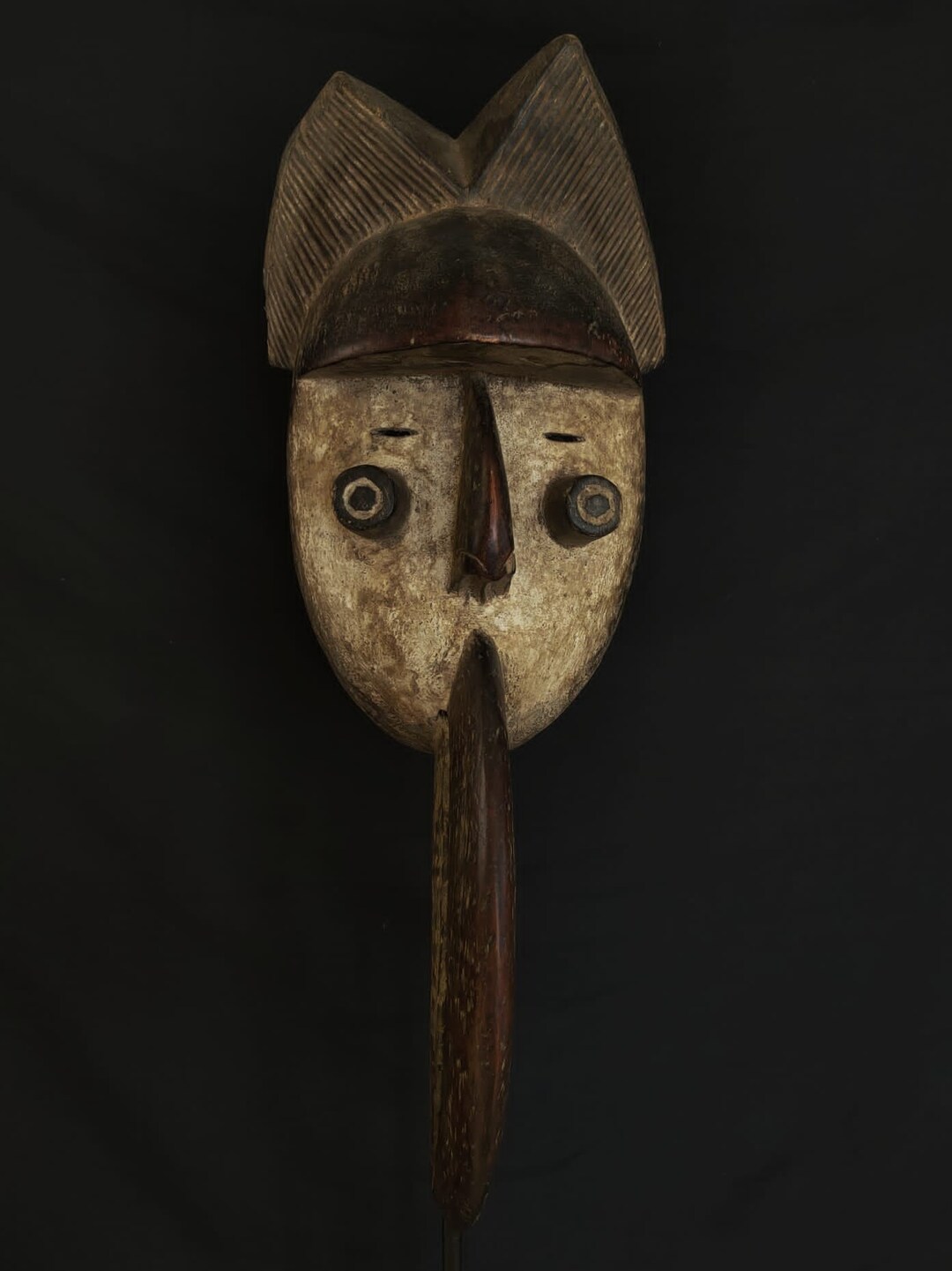 Kran-style Wooden Mask With a Long Beak. African Mask - Etsy