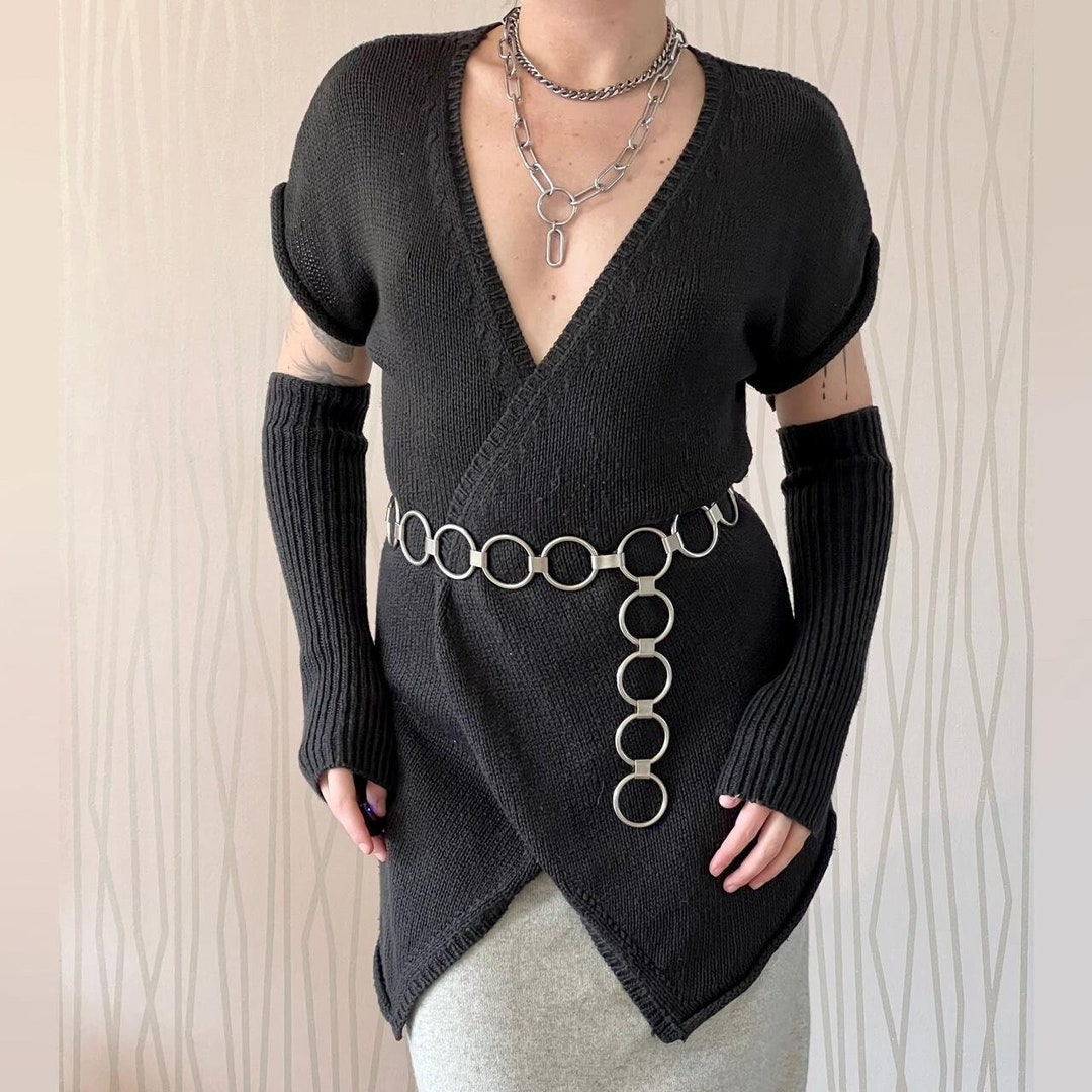 Cop Copine Subversive Knit Vest & Detachable Sleeves Arm Warmers - Etsy
