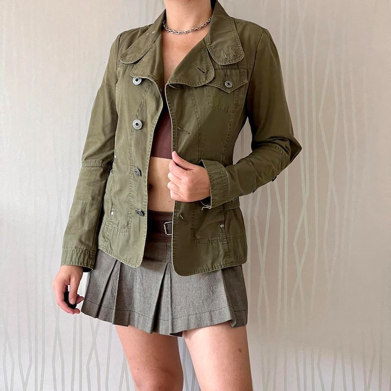 Y2K Diesel Techwear Gorpcore Cyber Cargo Military Jacket - Etsy