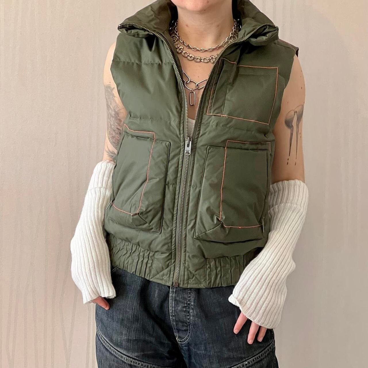 Diesel Gorpcore Utility Techwear Contrast Stitch Down Feather Puffer ...