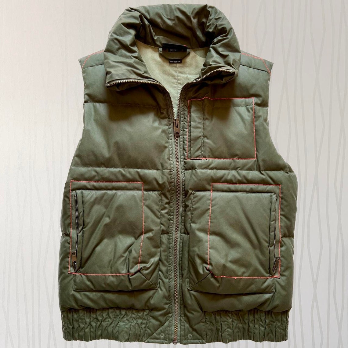 Diesel Gorpcore Utility Techwear Contrast Stitch Down Feather Puffer ...