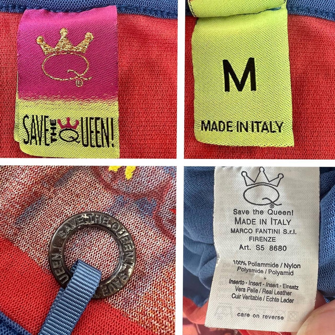 Save the Queen Top Y2K Mesh 3/4 Sleeve Faux Layered Maximalist Techwear ...