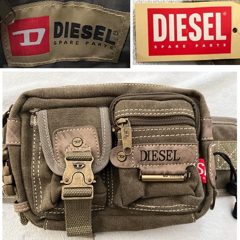 Vintage Diesel Bag Deadstock Utility Cargo Gorpcore Techwear Belt Bag ...