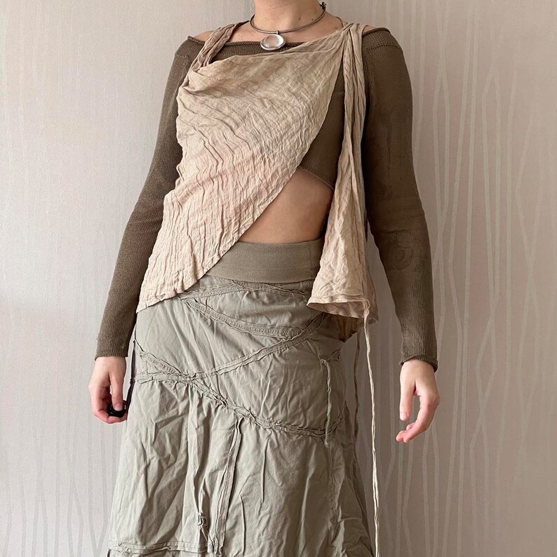 Sarah Pacini Wrap Top Y2K Deconstructed Coquette Solarpunk Whimsigoth ...