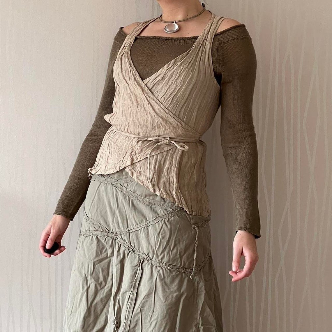 Sarah Pacini Wrap Top Y2K Deconstructed Coquette Solarpunk Whimsigoth ...