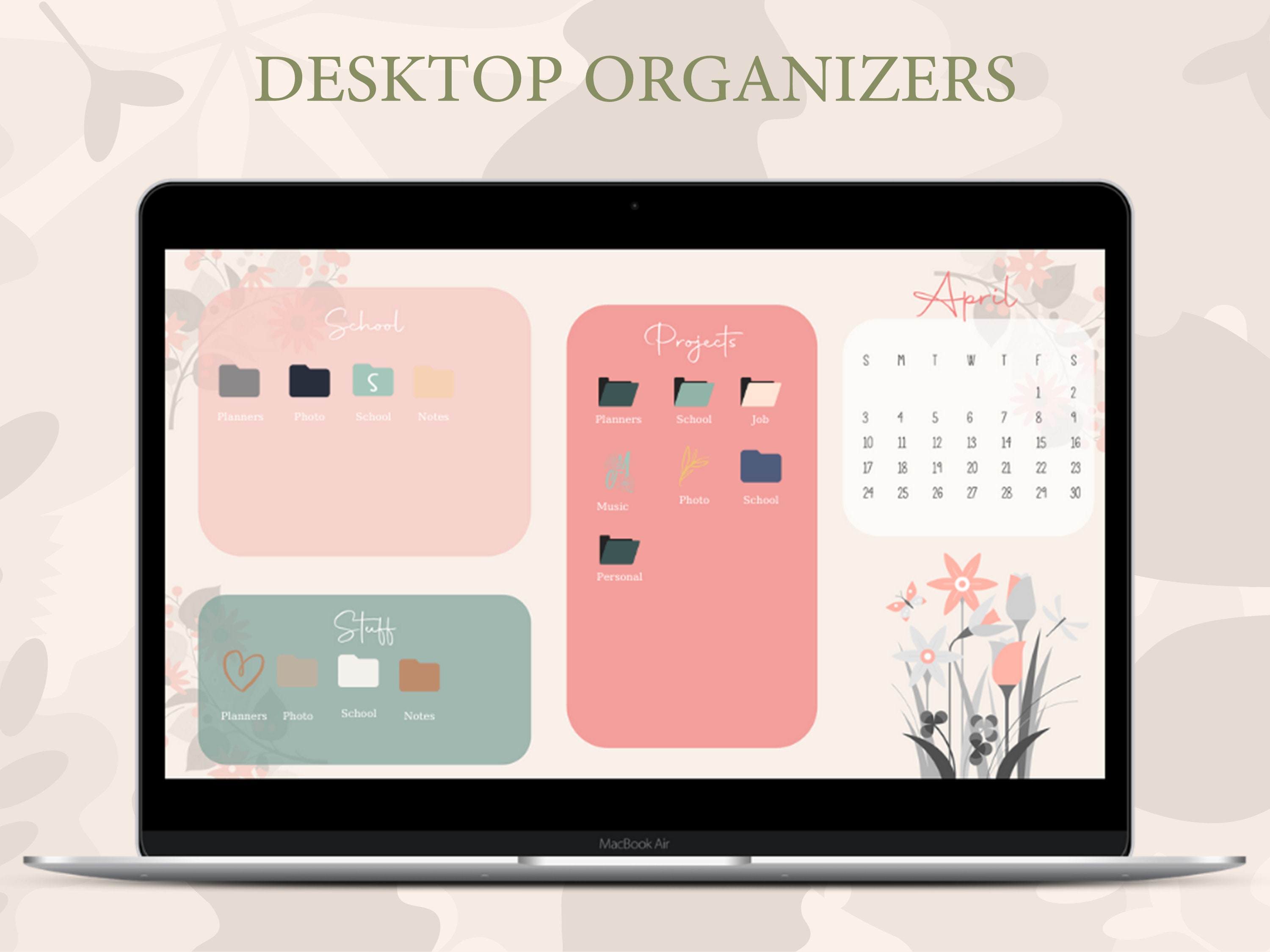 2022 Desktop Organizer Wallpaper Student Desktop Organizer Wallpapers ...