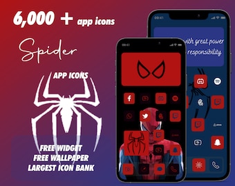 Ios 36 Icons Spider-man Iphone IOS14 App Icons Pack - Etsy Hong Kong