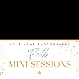 Fall Minis Template Fall Mini Session Family Photography Editable Canva ...