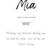 Mia Baby Name Meaning, Baby Nursery Sign, Printable Baby Name Sign ...