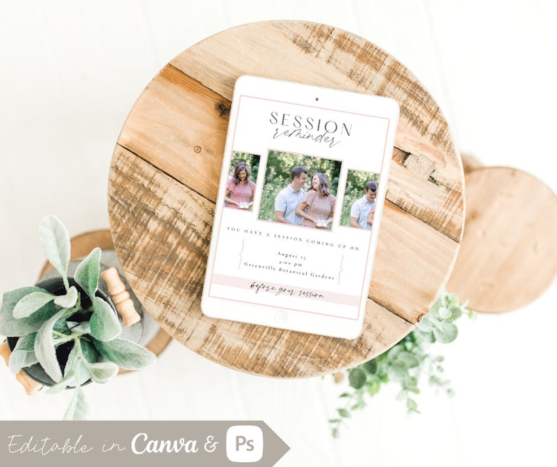 Newsletter Template, Session Reminder Email, Photography Email Template ...