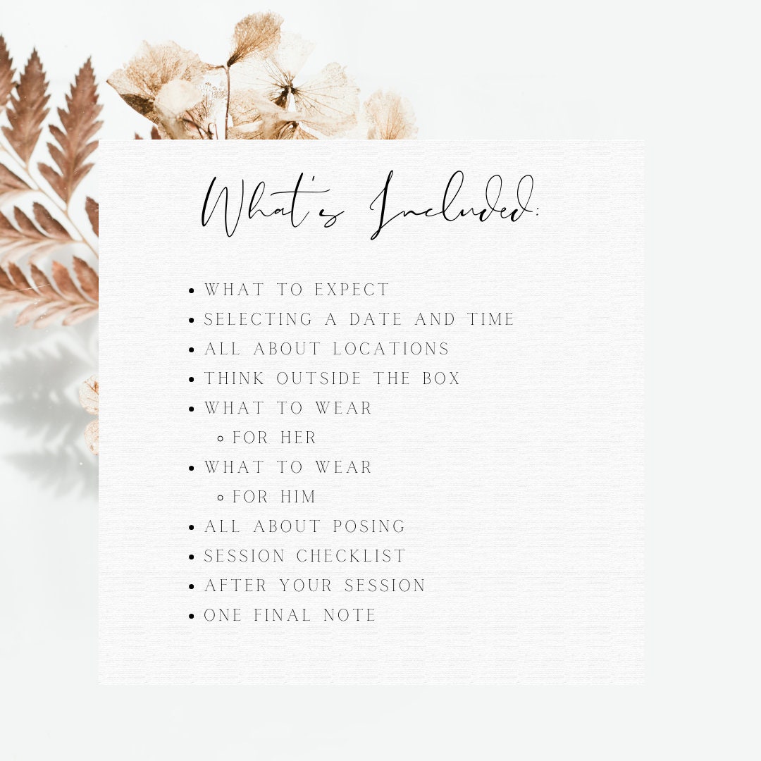 Engagement Session Prep Guide, What to Wear Style Guide, Canva Template ...