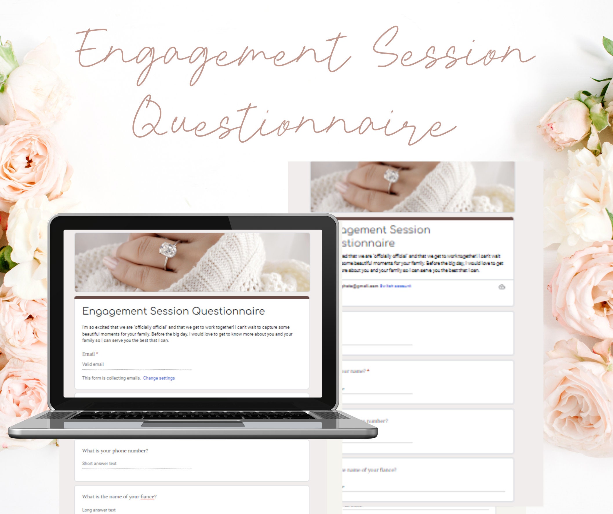 Engagement Session Questionnaire, Questionnaire for Photography ...
