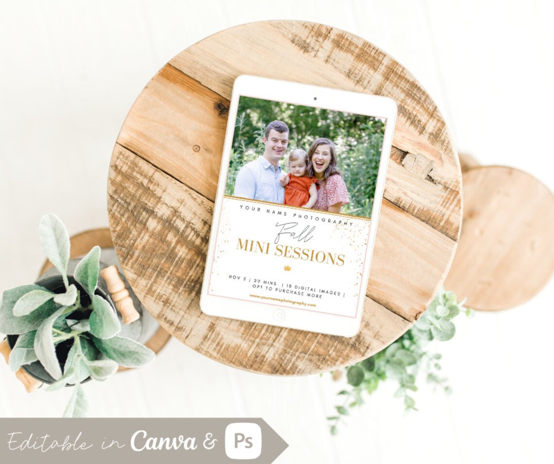 Fall Minis Template Fall Mini Session Family Photography - Etsy