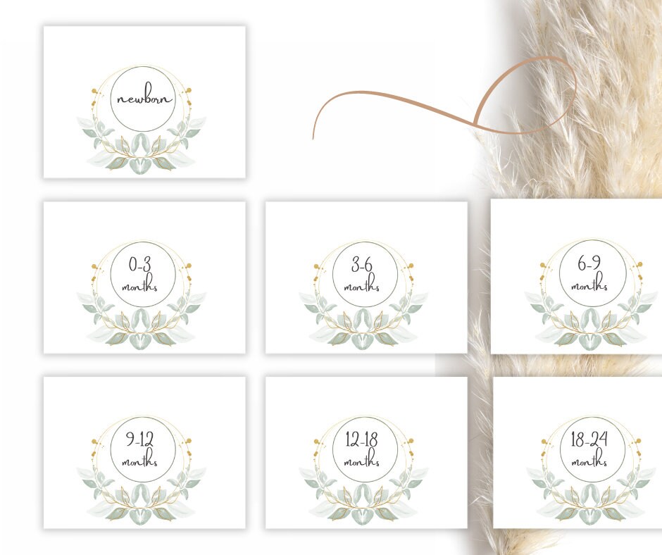 Eucalyptus Printable Nursery Drawer Labels, Basket Labels, Baby Girl ...
