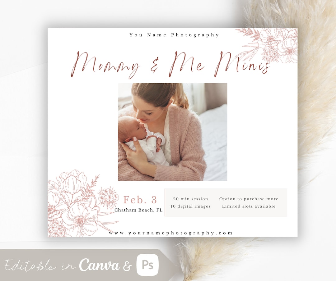 Mommy And Me Minis Mommy And Me Mini Session Template Spring Minis
