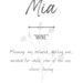 Mia Baby Name Meaning, Baby Nursery Sign, Printable Baby Name Sign ...