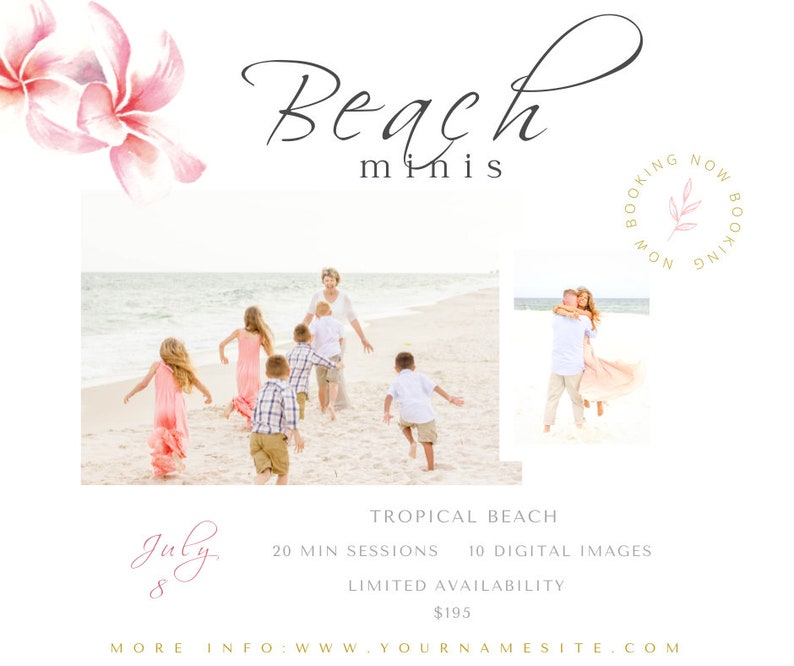Beach Mini Session Template, Beach Minis, Beach Photo Session ...