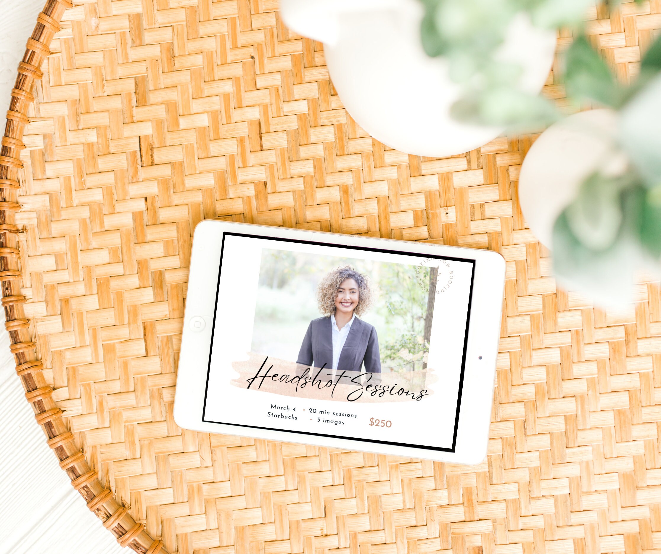 Headshot Session Template, Mini Session Template, Headshot Session ...
