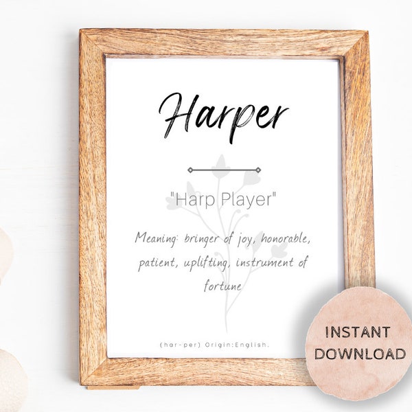 Baby Harper Sign - Etsy