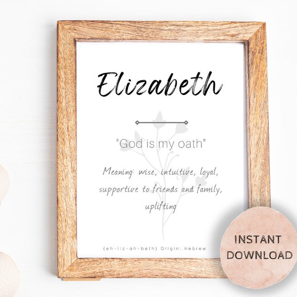 Name Meaning Art - Etsy