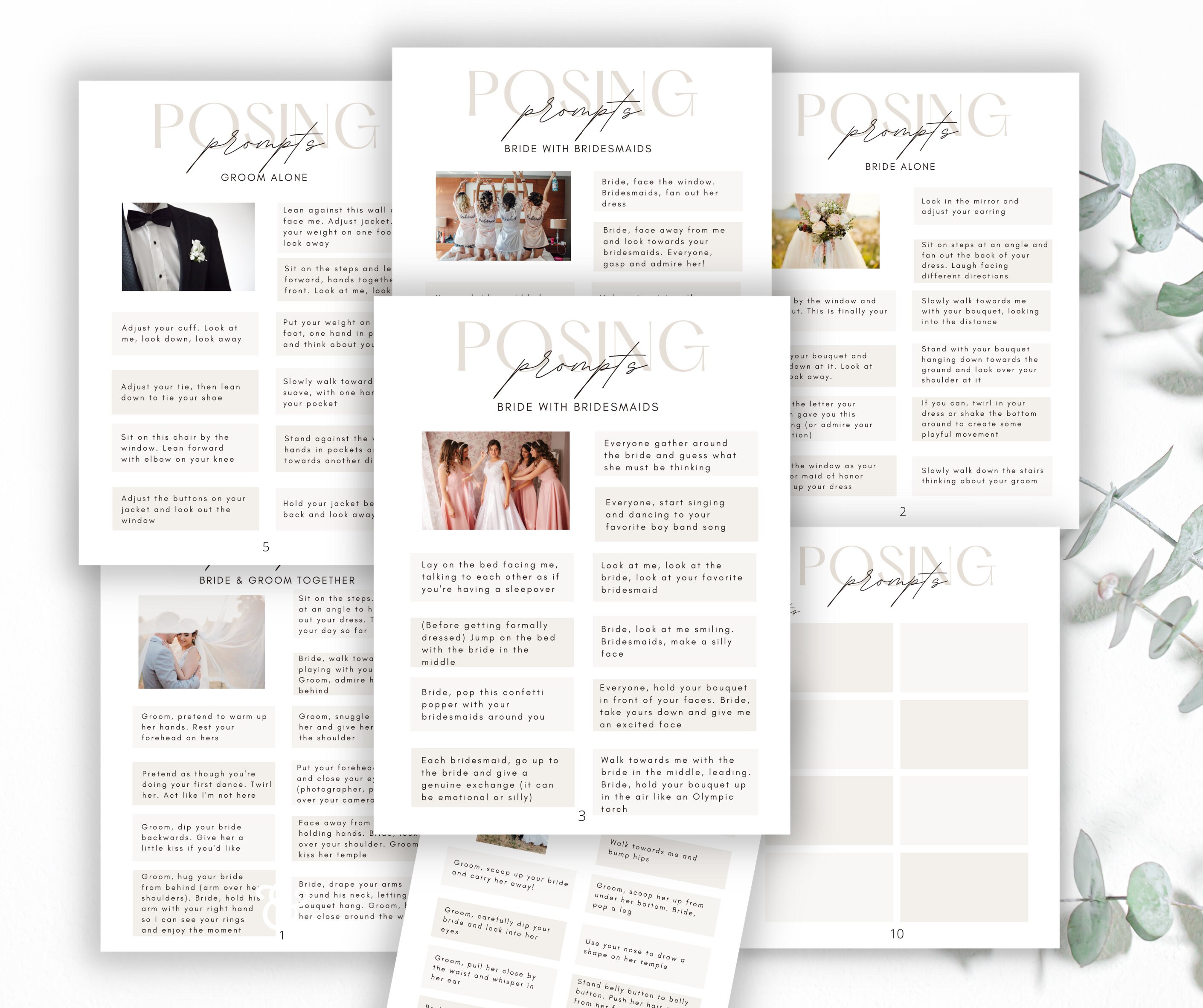 Wedding Posing Guide, Posing Prompts for Wedding Photographers, Wedding ...