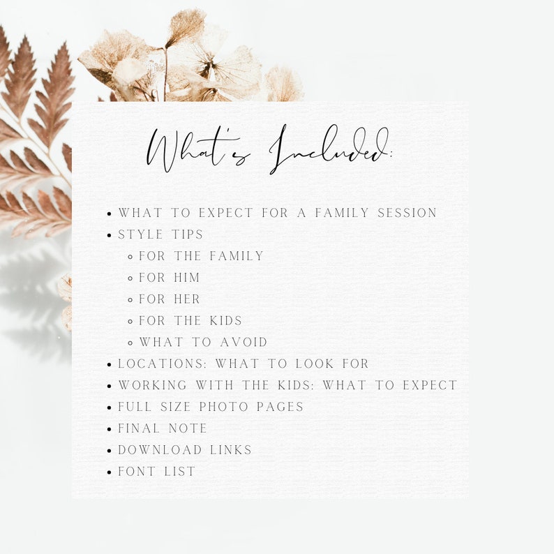Family Session Prep Guide, What to Wear Style Guide, Canva Template ...