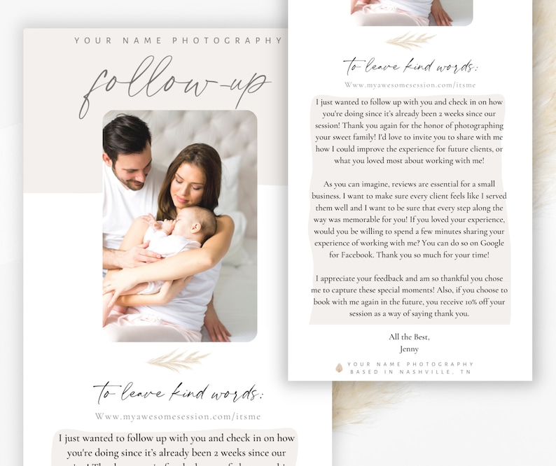 Photographer Email Template, Photography Email, Canva Template ...