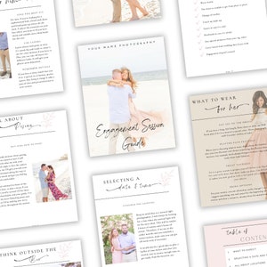 Engagement Session Prep Guide, What to Wear Style Guide, Canva Template ...