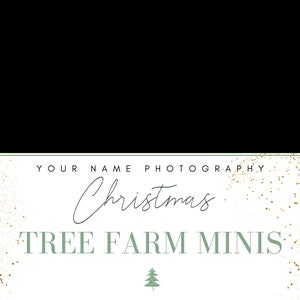 Christmas Tree Farm Mini Template, Christmas Mini Session, Family ...