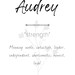 Audrey Name Meaning, Nursery Sign, Printable Baby Name Sign, Instant ...