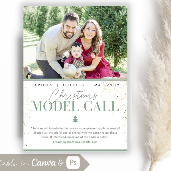 Photography Model Call Template - Etsy