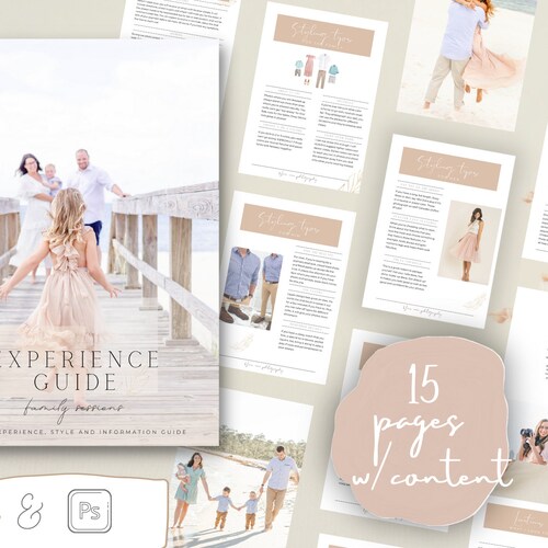 Style Guide Template Photography What to Wear Client Style - Etsy