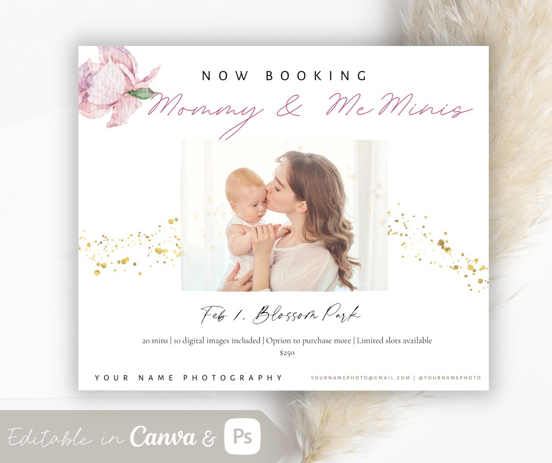 Mommy Me Minis Mommy And Me Mini Session Template Spring Mini Session
